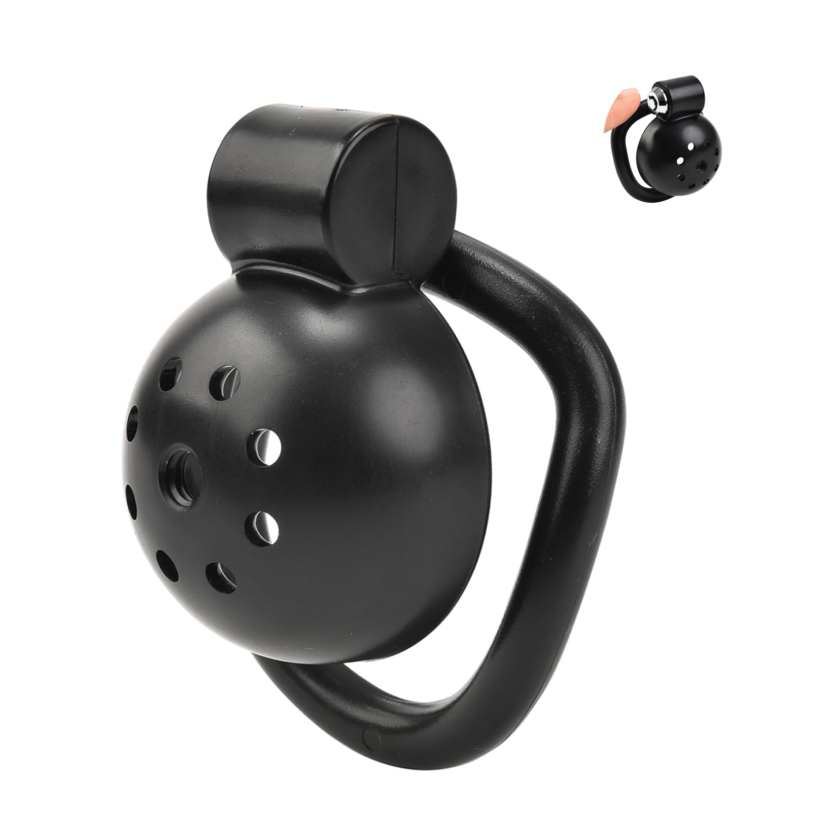 Amazon.com: Press-Lock Penis Cage Set with 5 Sizes Rings and Metal ...