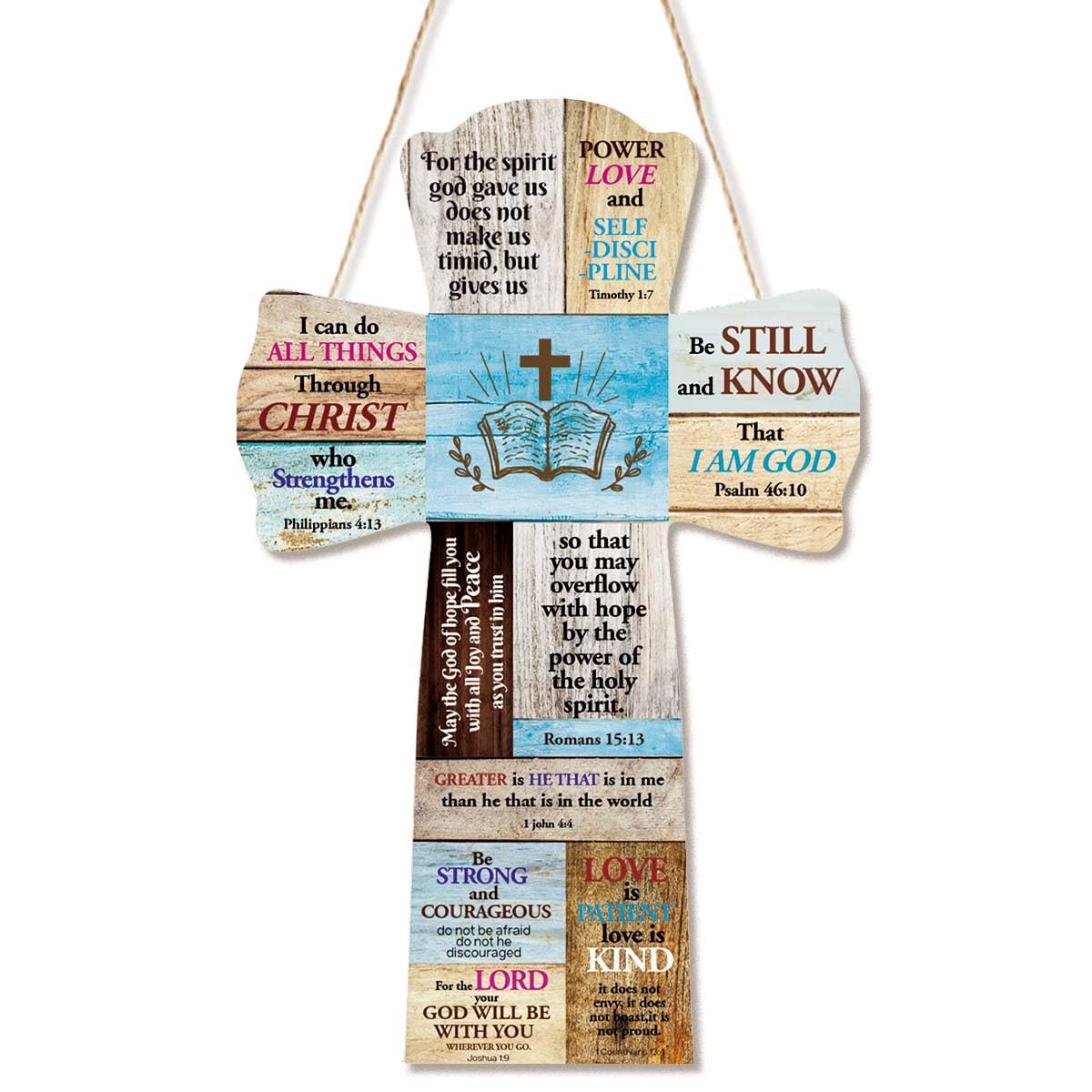 Amazon.com: Qswo Wooden Crosses,Christians Cross Wall Decor,Cross Desk ...