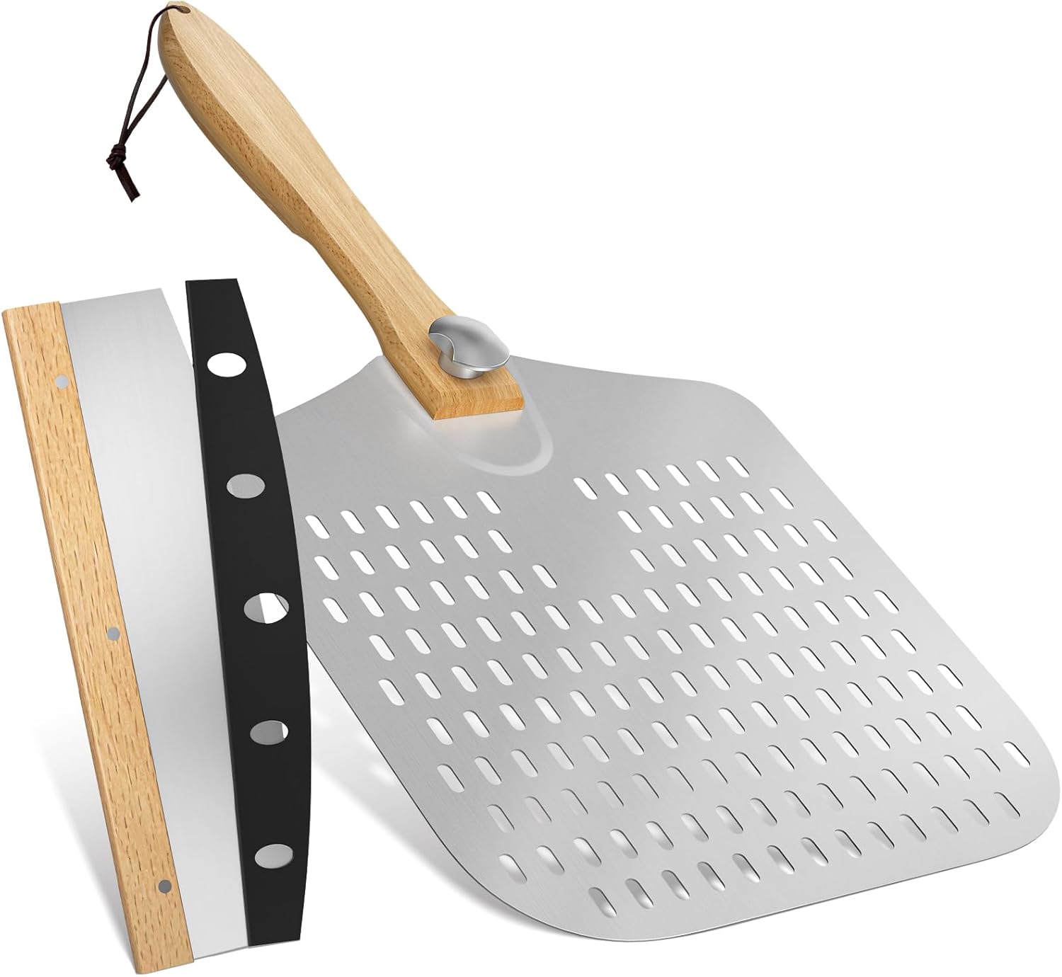Amazon.com: G.a HOMEFAVOR Pizza Peel Set: 12"x14" Aluminum Pizza ...