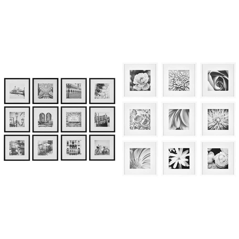Buy Gallery Perfect 12 Piece Black Square Photo Picture Hanging