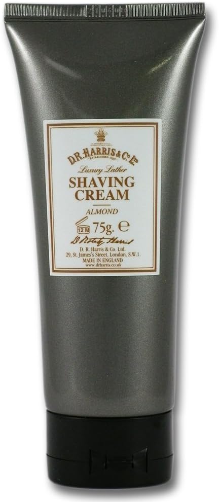 Amazon.com: D R Harris Shaving Cream Tube in Almond (75 g) : Beauty ...