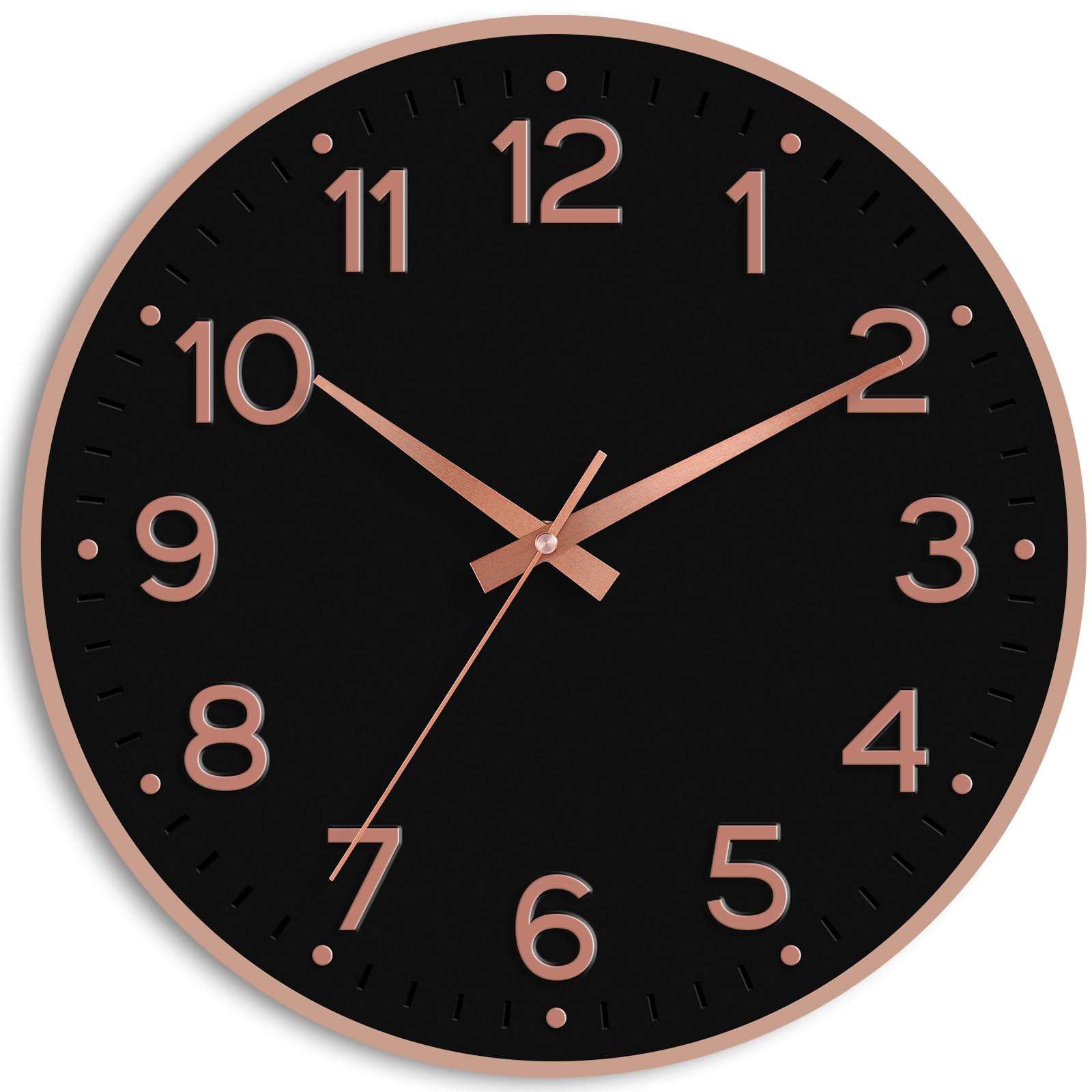 Amazon.com: Roymnie Wall Clock, Silent Wall Clocks Battery Operated 8 ...