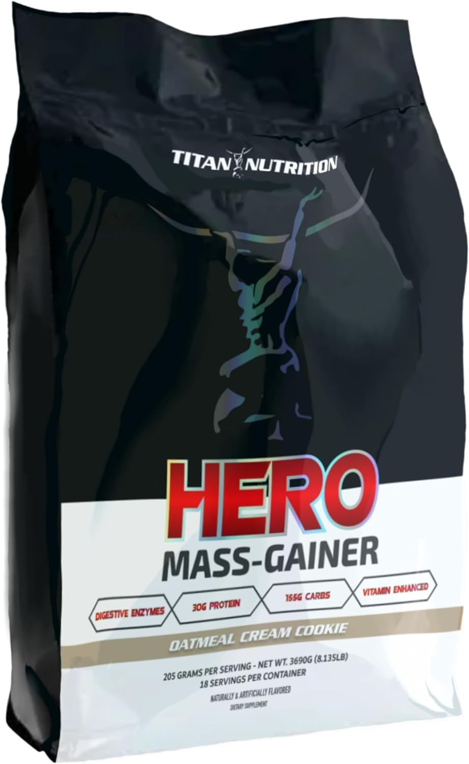 Amazon.com: Titan Nutrition Hero Mass-Gainer - High Protein 30G Whey ...