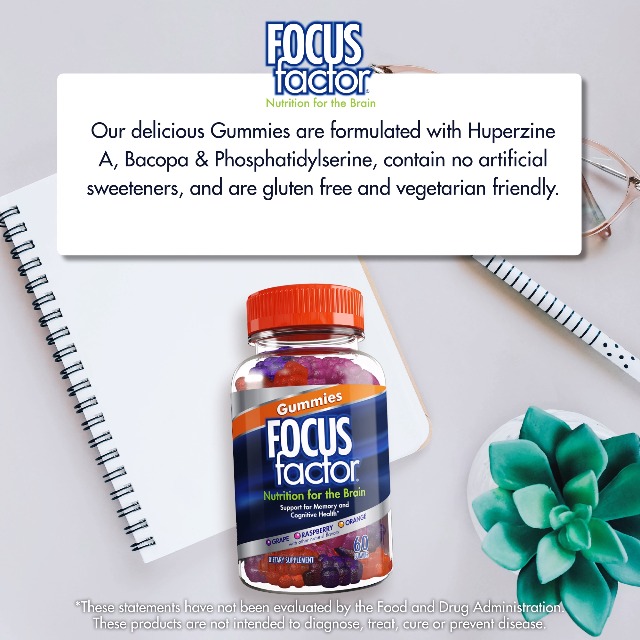 Watch Focus Factor Gummies 60 Count Video on Amazon Live