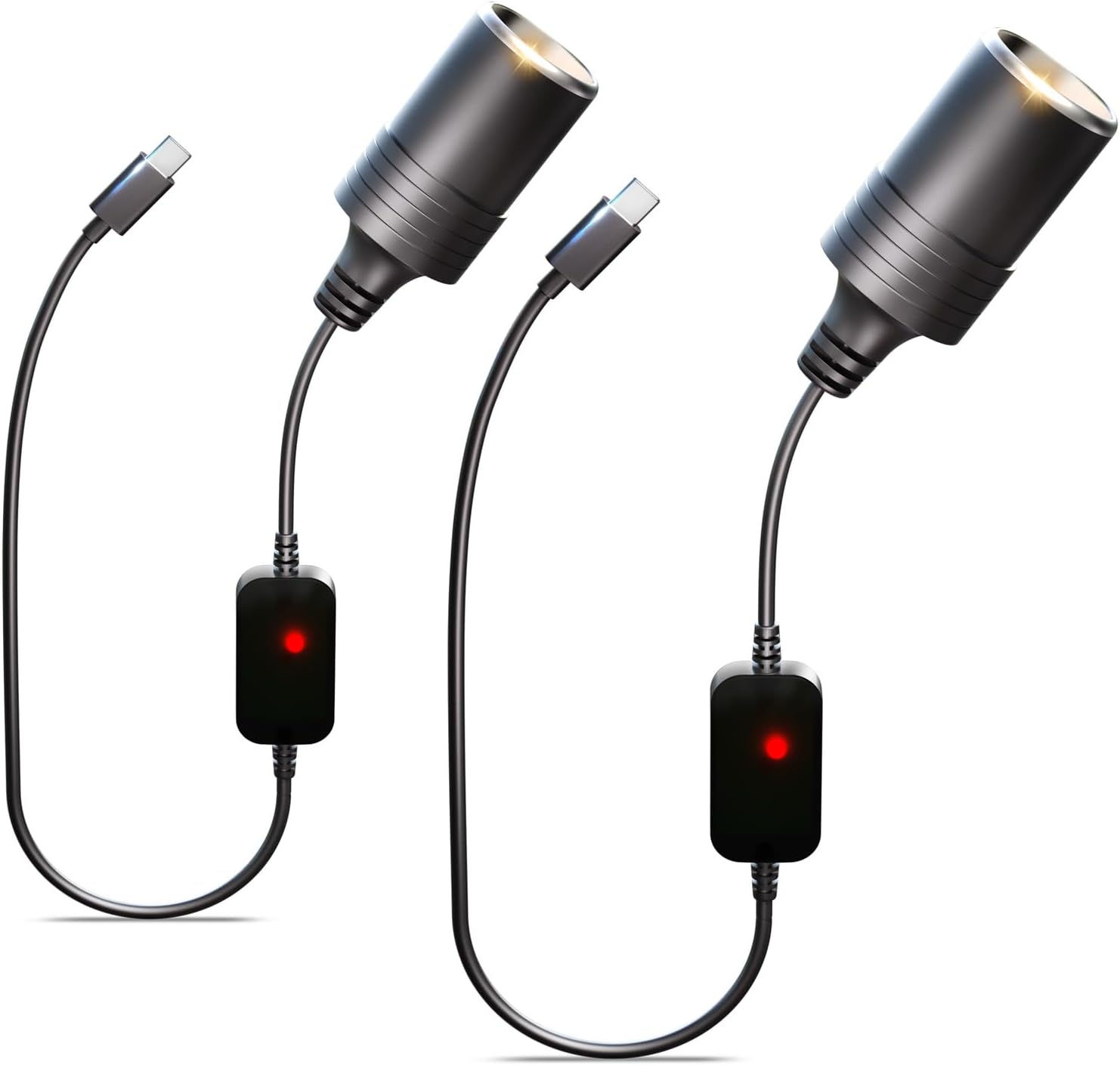 Amazon.com: Moqidong USB C to 12V Adapter, USB C to 12V Cigarette ...