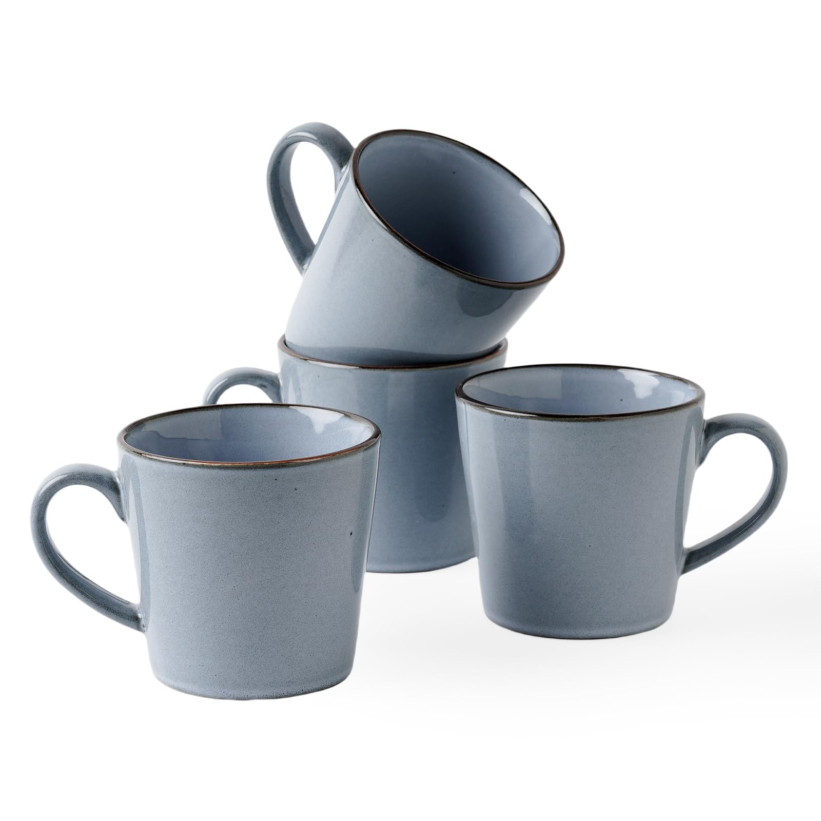 Amazon.com: famiware Coffee Mug Set of 4, Annecy 14 oz Ceramic Reusable ...