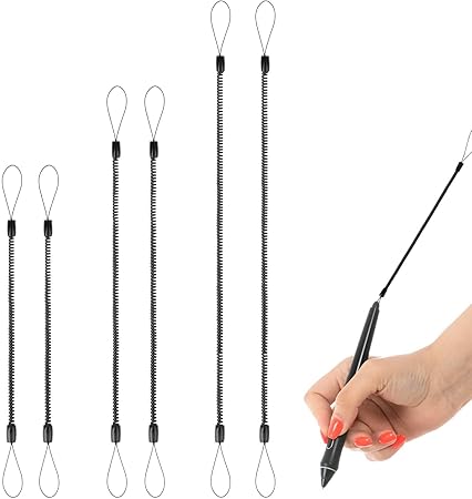 Amazon.com: Jeffdad 6 Pcs Touch Pens Elastic Tether Lanyard ...