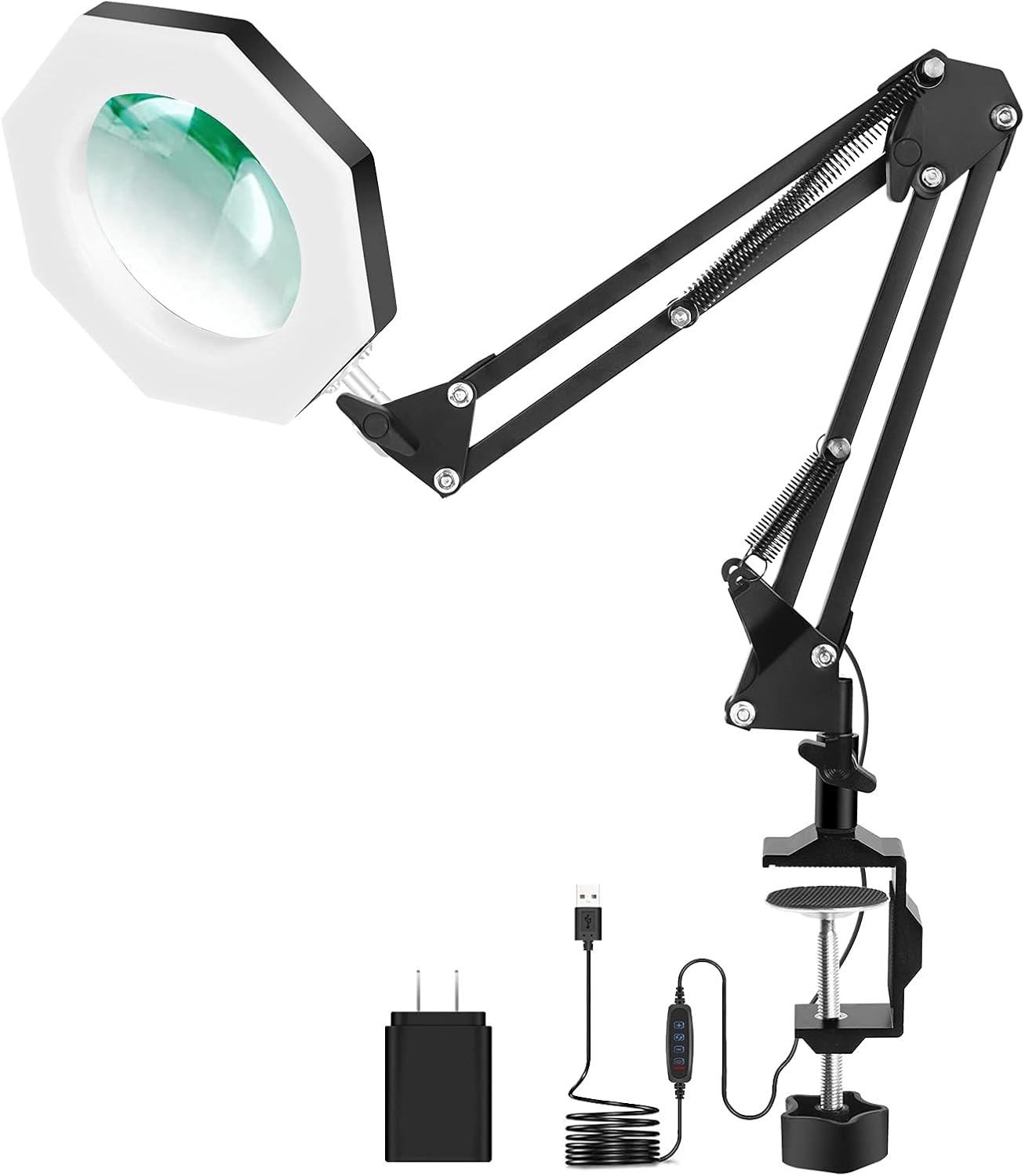 Buy Magnifying Glass with Light and Stand, 3 Color Modes Stepless ...