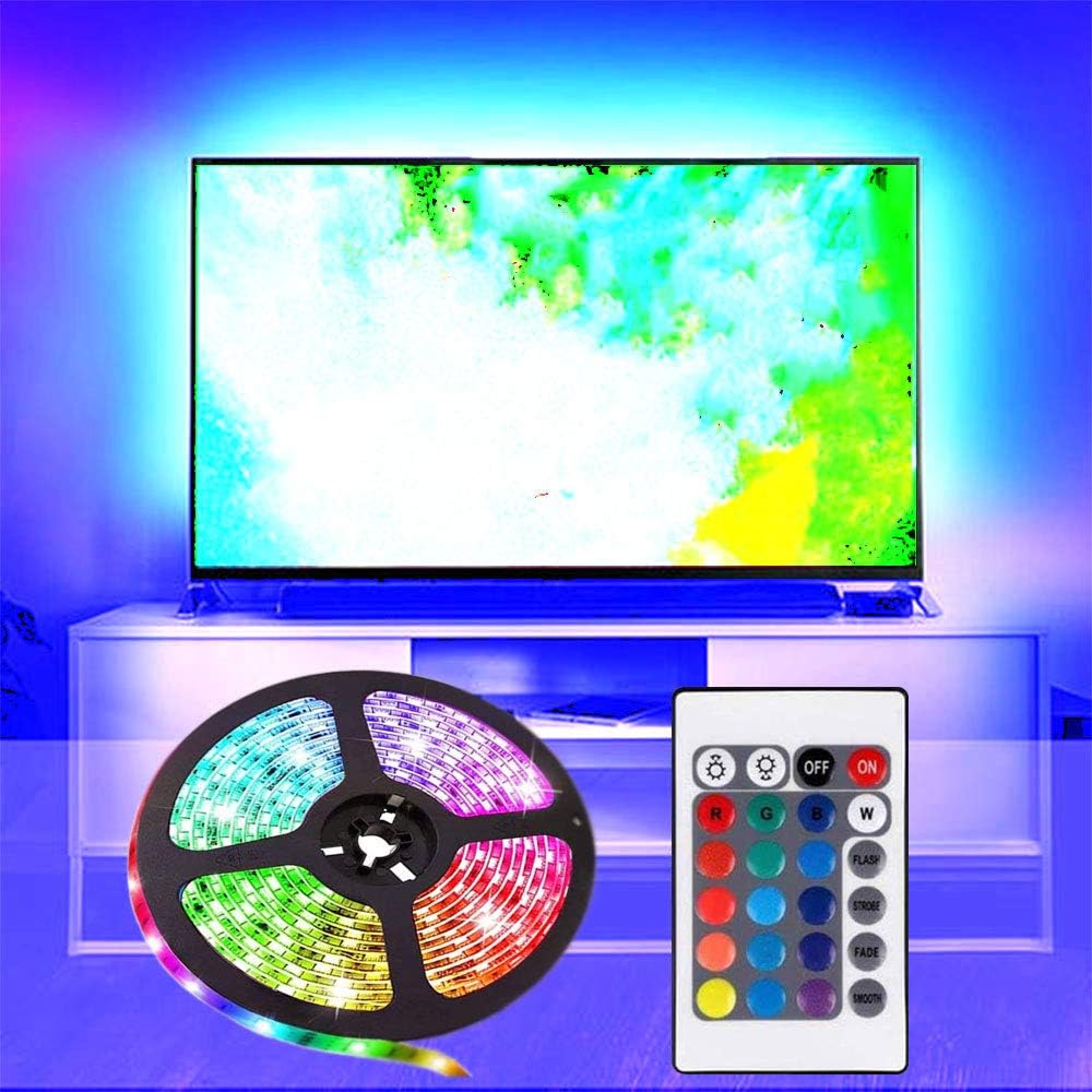 Amazon.com: XUNATA 3.3ft LED Strip Lights for 40-60in TV, Non ...