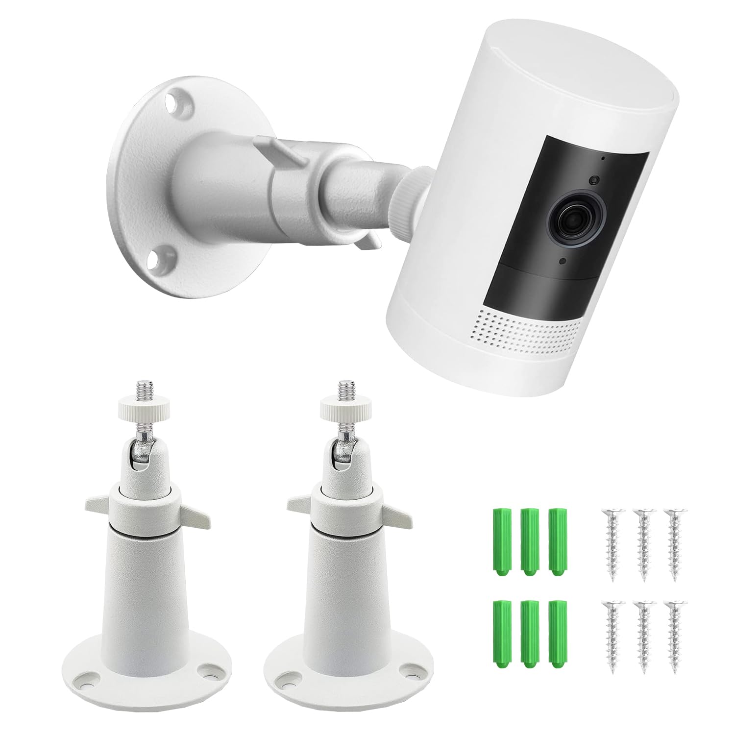 Amazon.com: 2 Pack Adjustable Wall Mount Compatible with Ring Stick Up ...