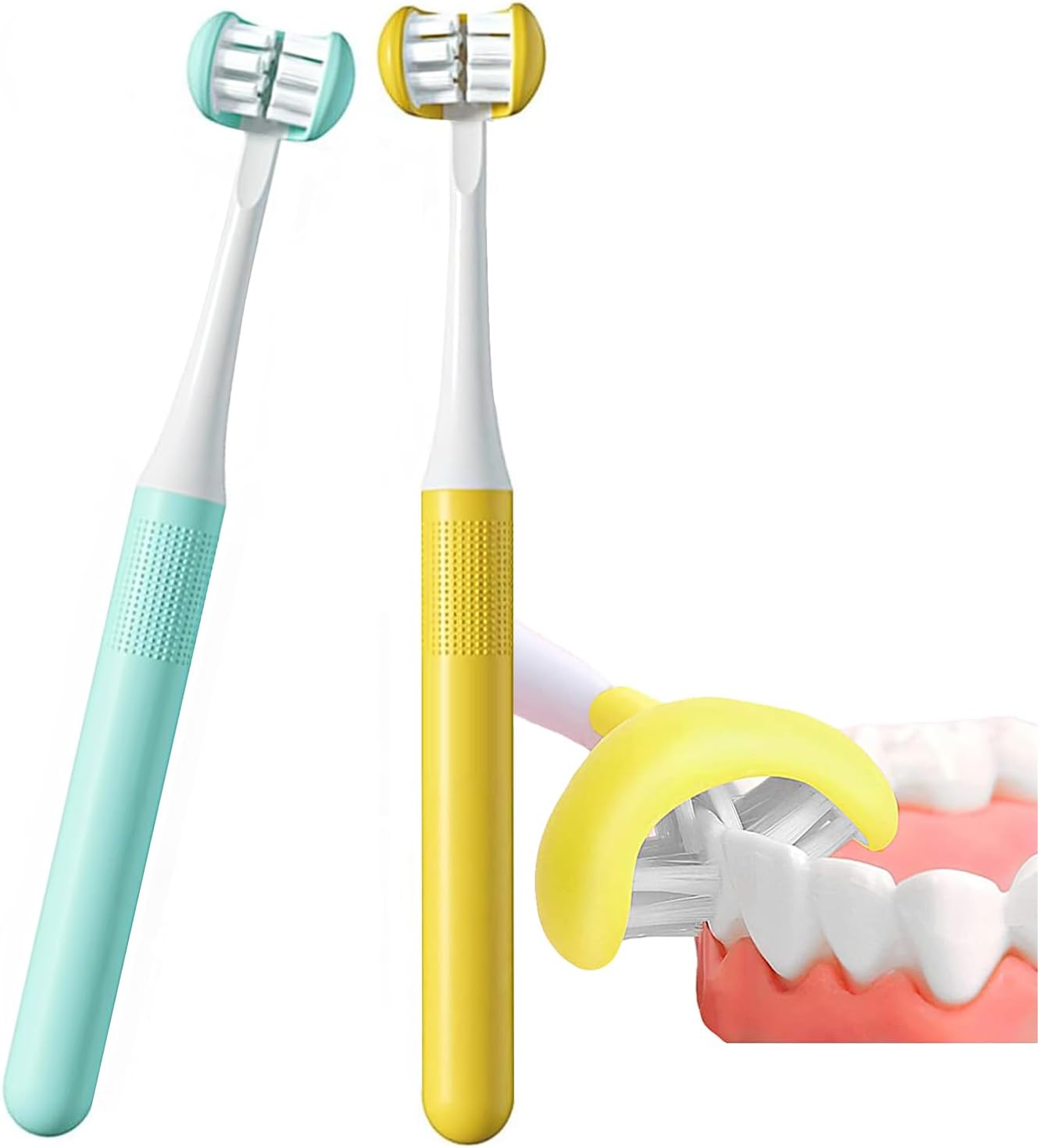 Amazon.com : Collis Curve - Soft 3 Sided Toothbrush - Orthodontic ...