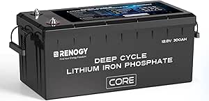 Renogy 12V 24V 48V 300Ah LiFePO4 Core Series Deep Cycle Lithium Iron ...