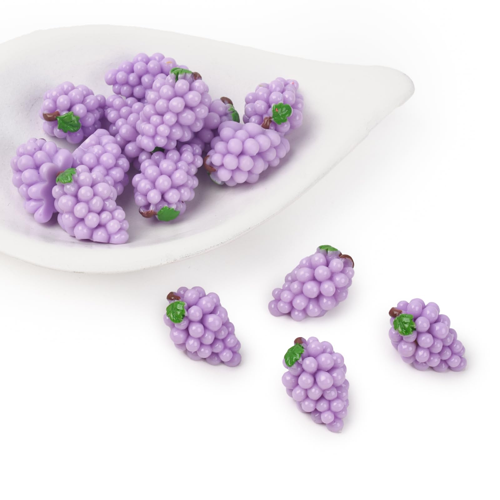 Amazon.com: Luckforest Miniature Artificial Grapes, 15 Pcs Resin ...