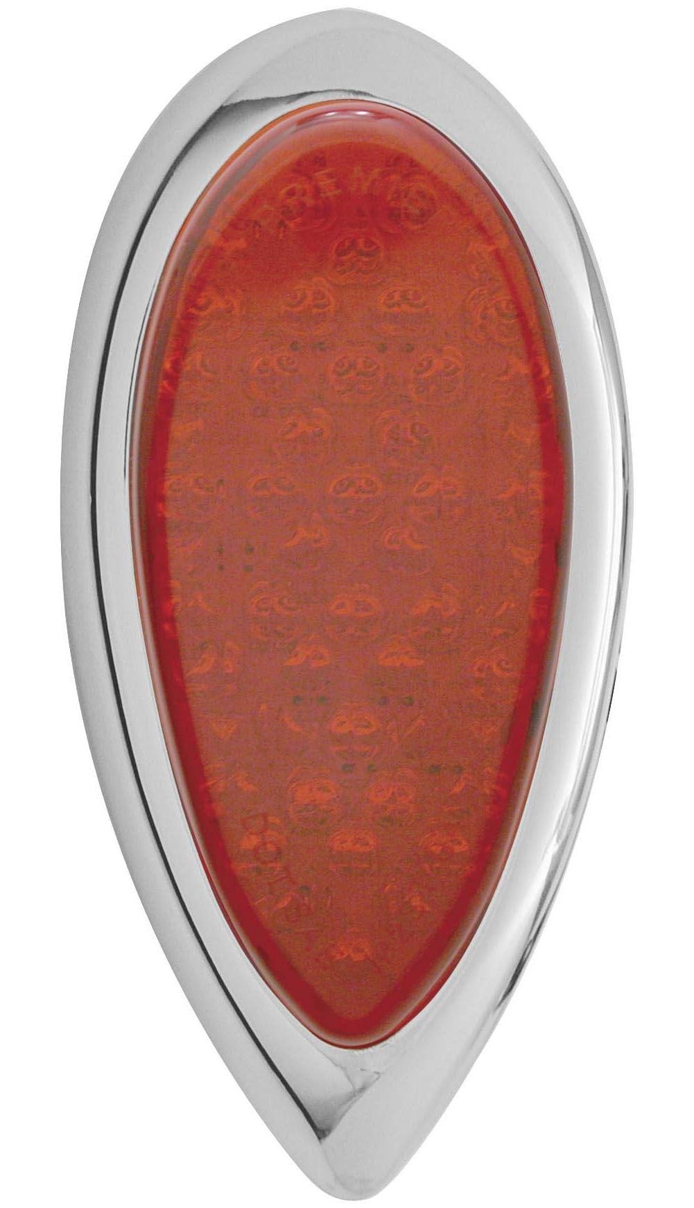 Amazon.com: Pro-One Dual Function LED Teardrop Taillight with Red Lens ...