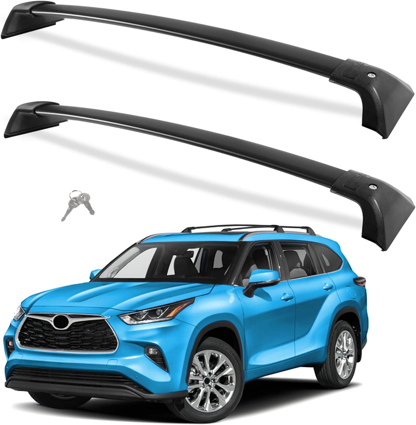 Amazon.com: Wonderdriver Roof Rack Cross Bars 260lb Compatible with ...