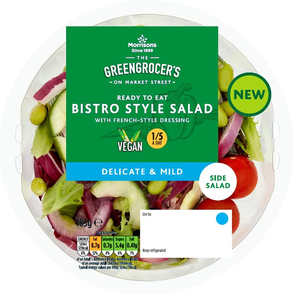 Morrisons Bistro Style Salad with French Dressing 165G : Amazon.co.uk ...