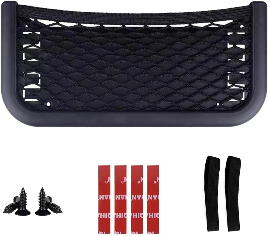 Einesin EINESIN 3 IN 1 Car Storage Organizer Pocket Net, Universal Car ...