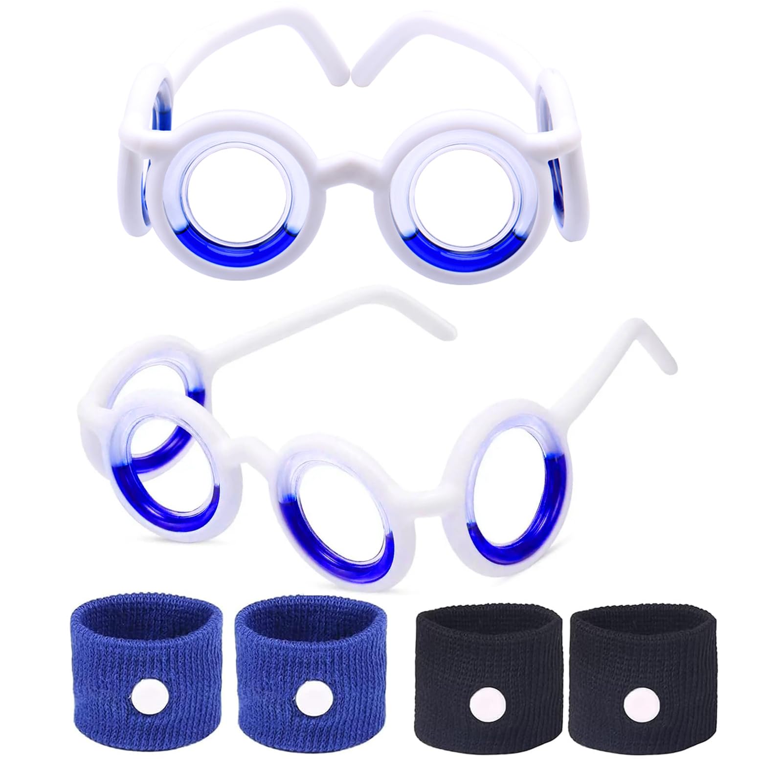 Motion Sickness Glasses,6Pcs Travel Sickness Glasses Sickness Bands ...
