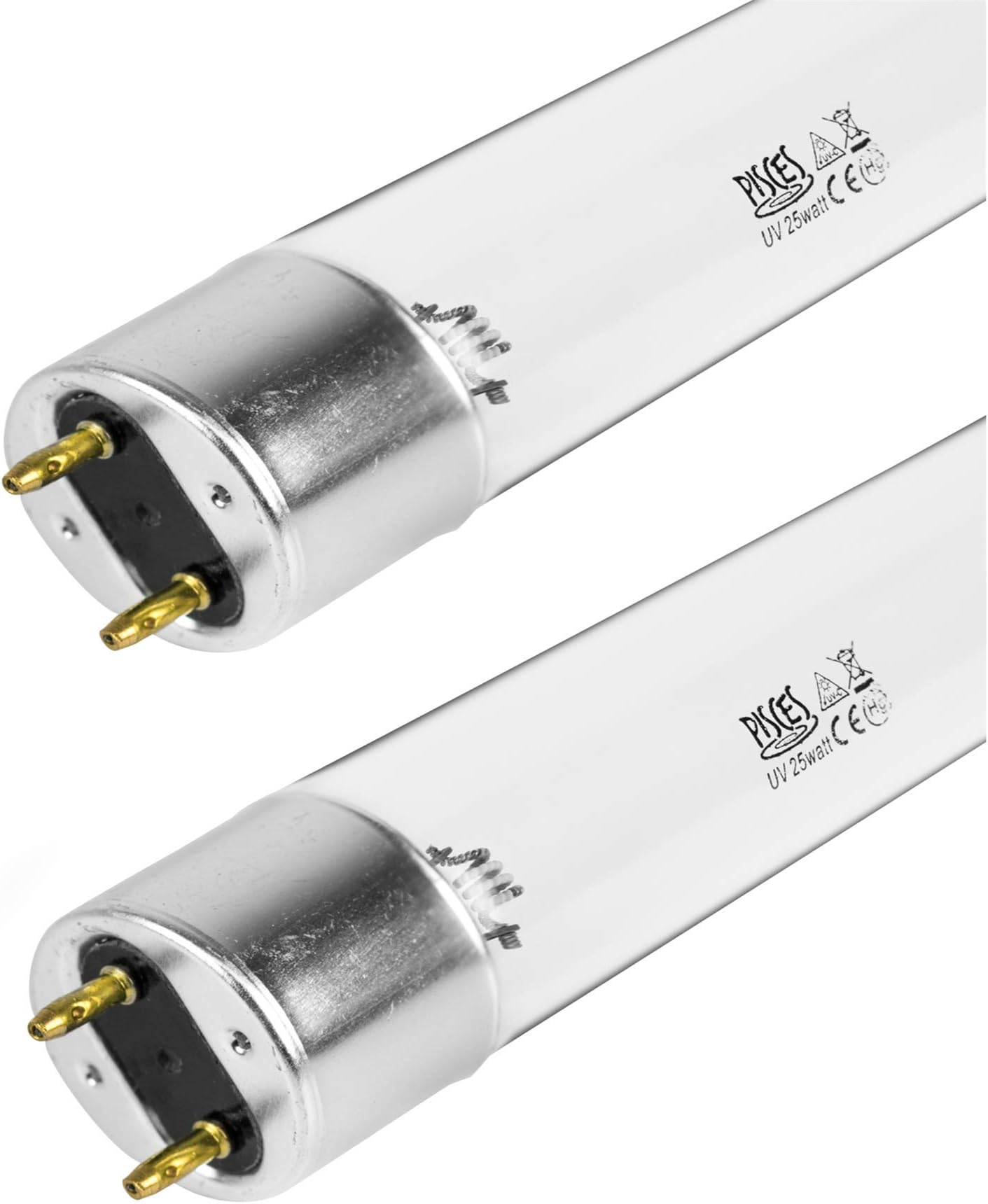 Pisces Twin Pack 25w (watt) T8 Replacement UV Bulb Lamp for Pond Filter ...