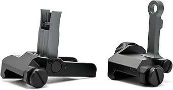 Amazon | A&B Knight's Armament KAC300タイプ フリップアップ アイアンサイト サイトセット (BK ...