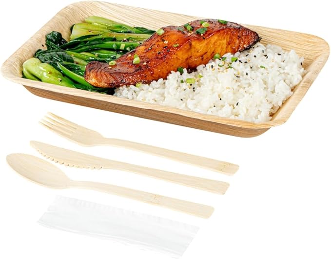 Amazon.com: Restaurantware Bambuddha 7 Inch Bamboo Utensil Sets 50 ...