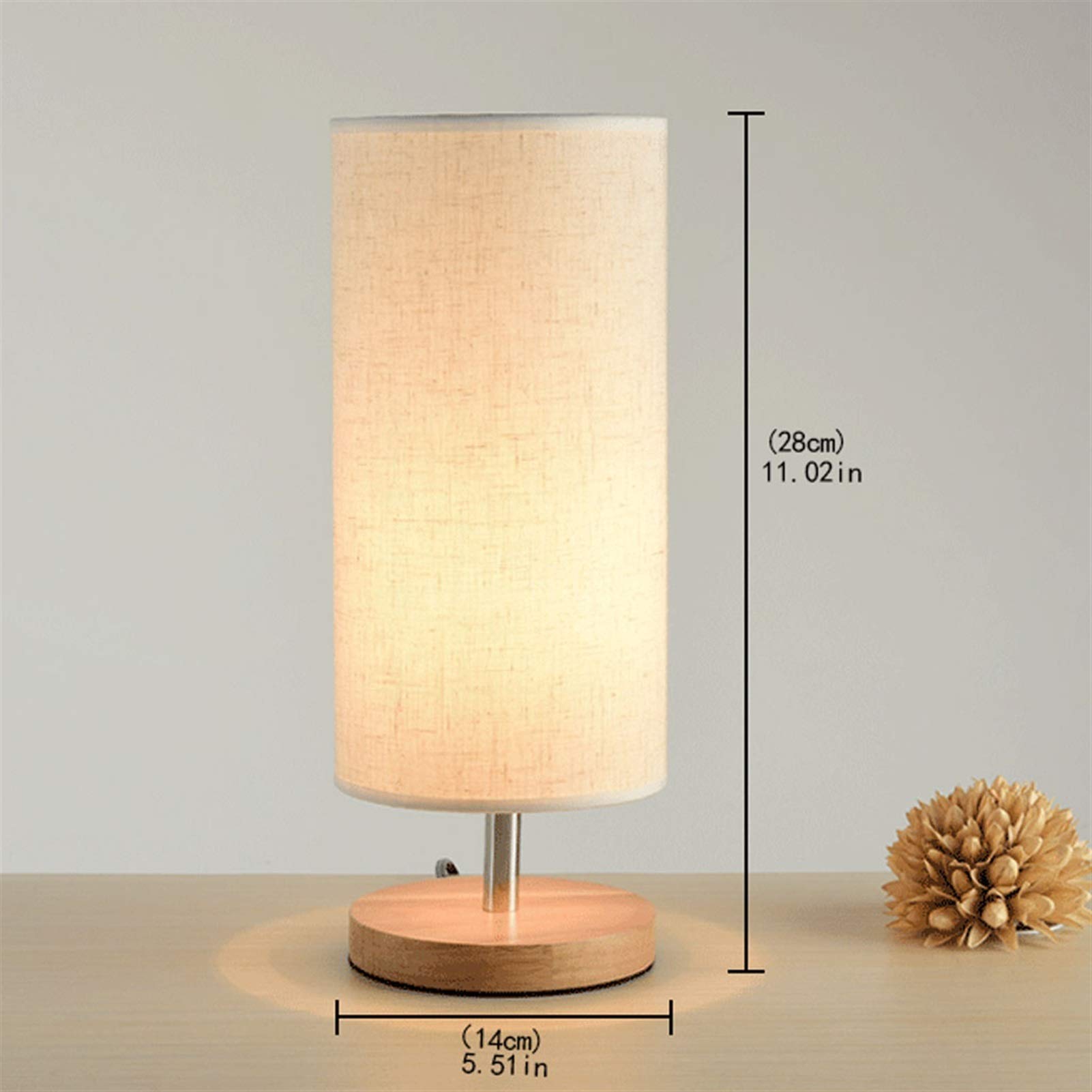 Square Bottom Round Lamp With Shade A Small Sized Table Lamp With A