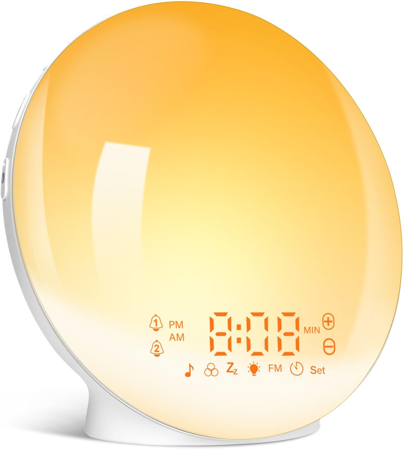 Sunrise Alarm Clock, Wake Up Light, Bedside Night Lamp with Sunrise ...