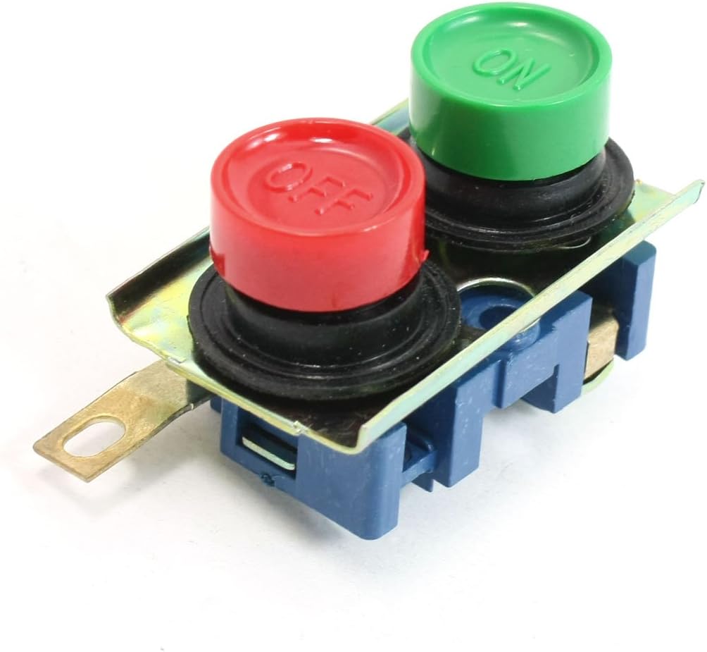 Amazon.com: uxcell 110-220V 10 Amp Green ON Red OFF Latching Action ...