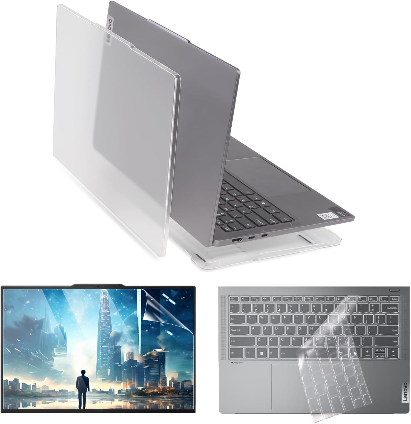 Amazon.com: IMMOENUC 4-in-1 Laptop Case Set for Lenovo 2024/2023 ...