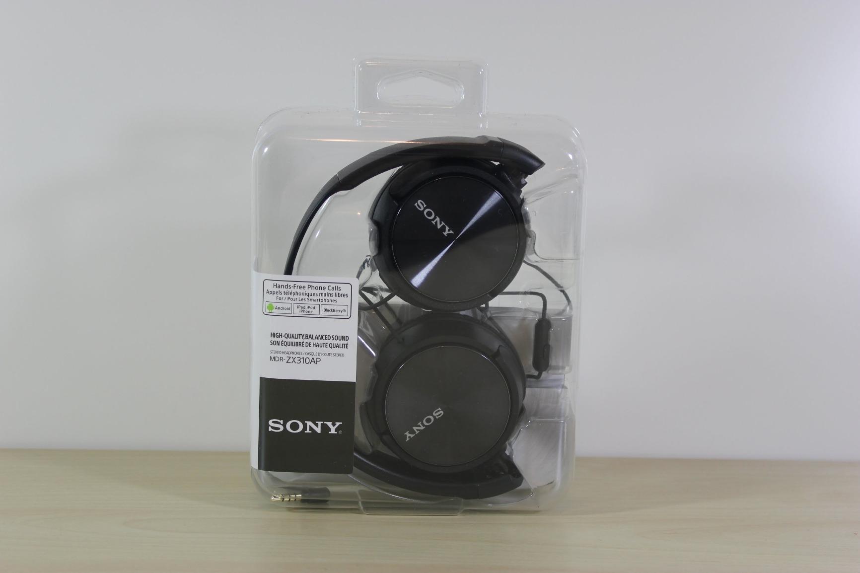 Sony Mdr-Zx310Ap Wired On Ear Headphones With Mic (Black) : Amazon.in ...