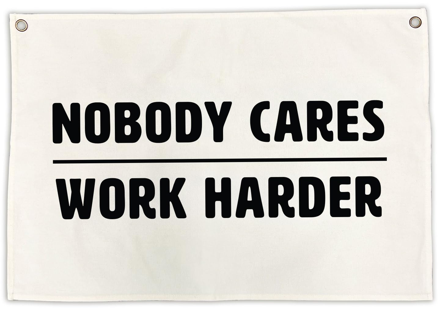 Amazon.com : Nobody Cares Work Harder Flag - Home Gym Decor for Home ...
