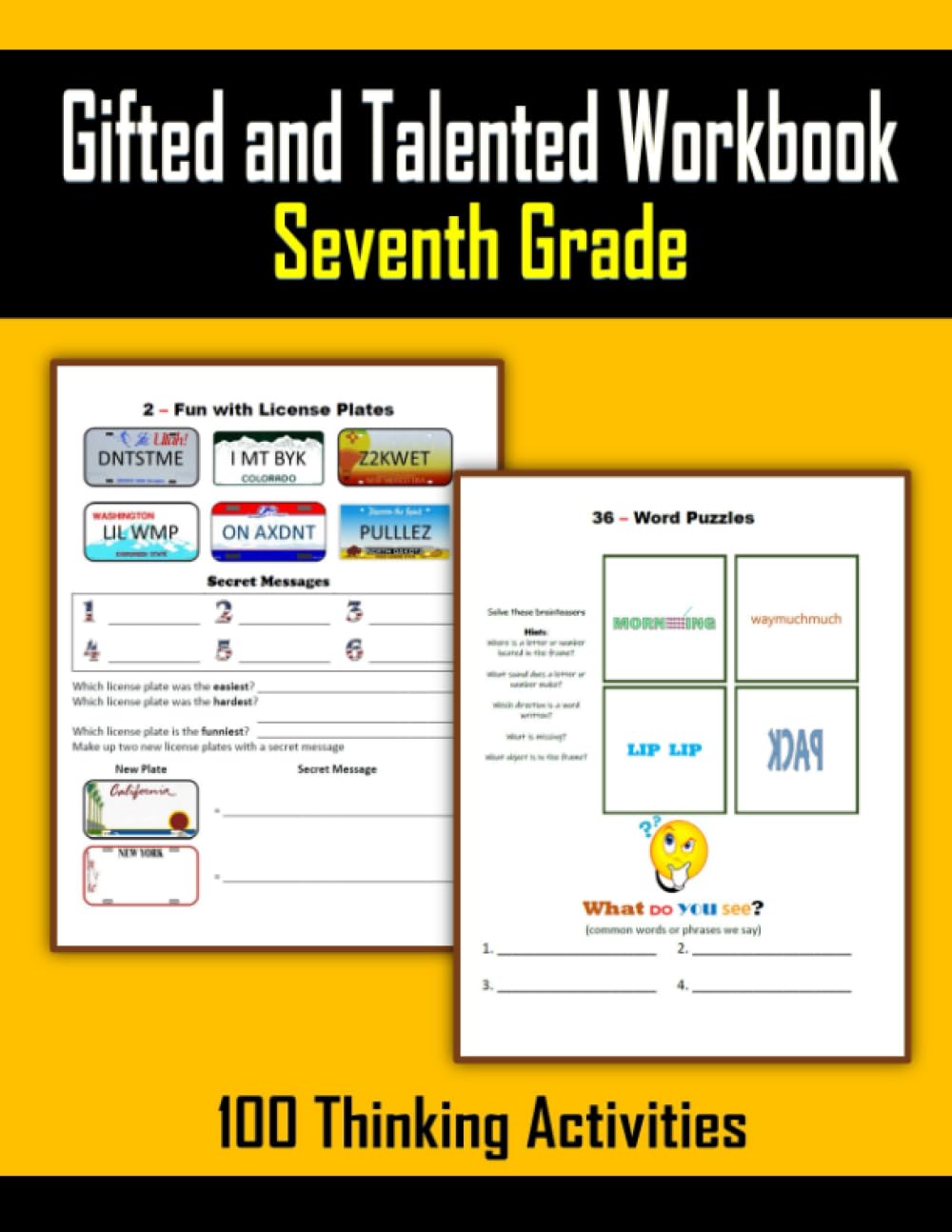Amazon.com: Gifted and Talented Workbook - Seventh Grade (Thinking ...