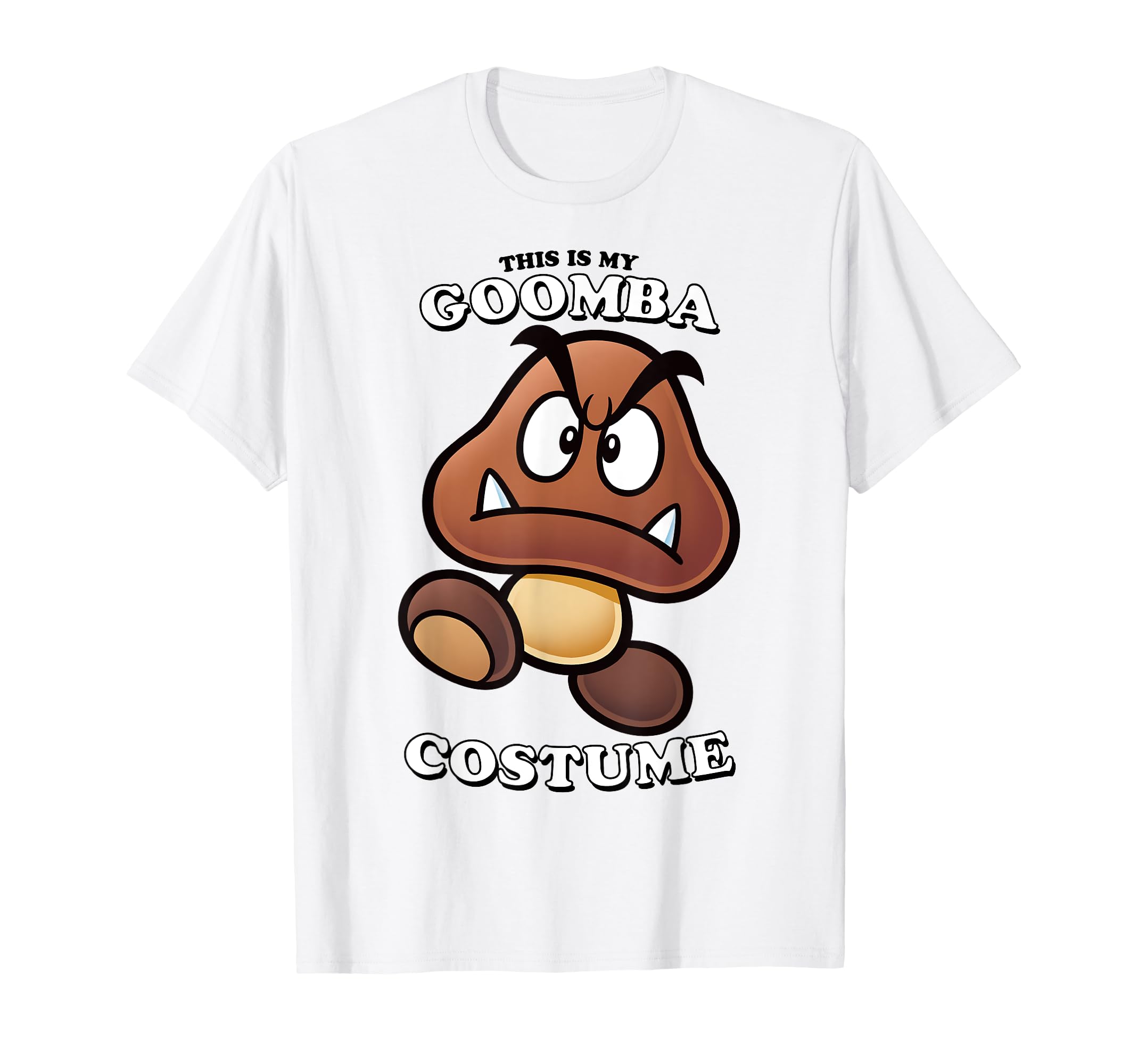 Amazon.com: Super Mario Bros Halloween This Is My Goomba Costume T ...