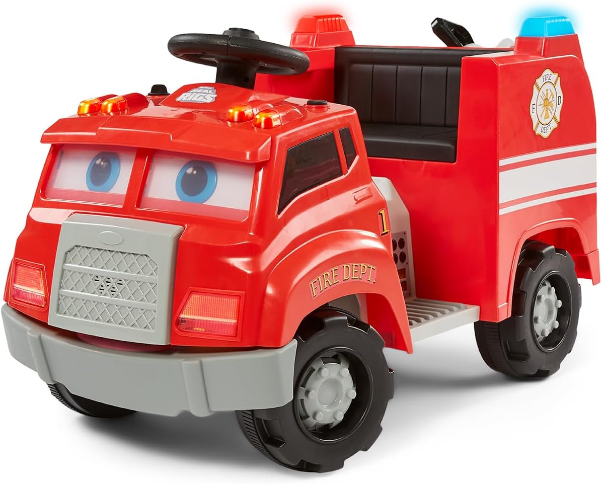 Kid Trax Real Rigs Fire Truck Ride-On Toy Instruction Manual - Model KT1537