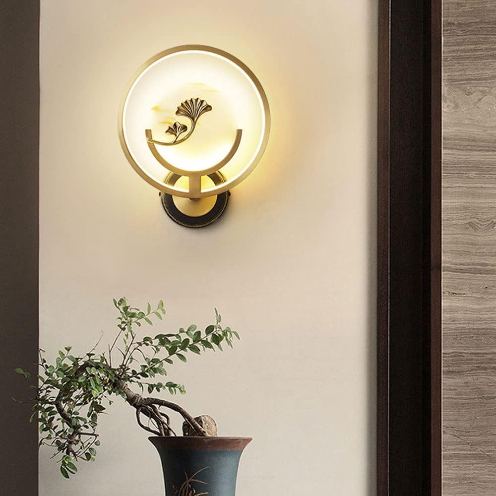 Indoor Led Lantern Brass Sconces Modern Simple Indoor LED Wall Lamp