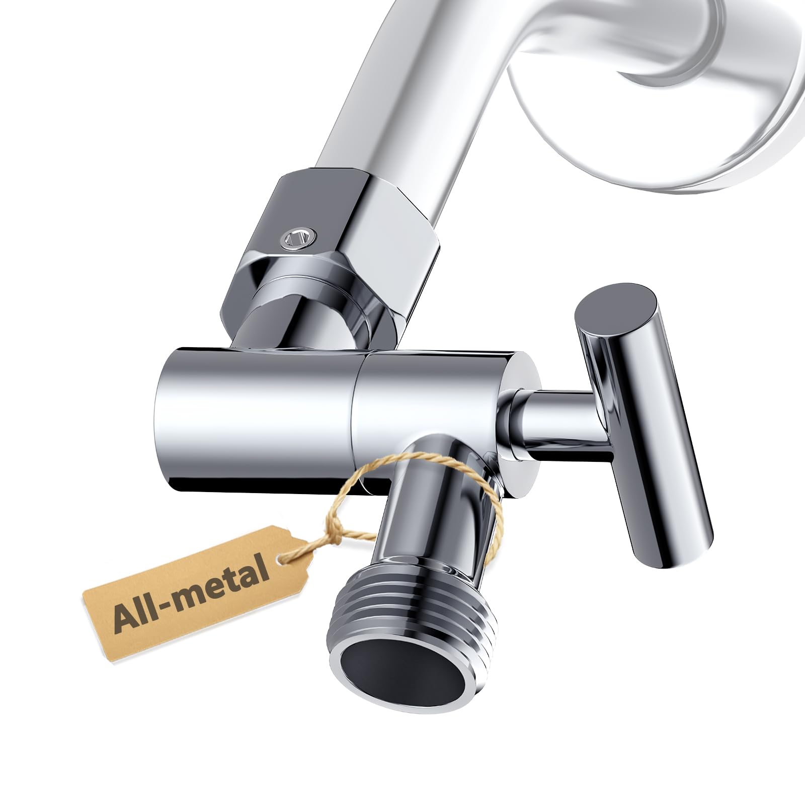 Snapklik.com : All Metal Shower Head Adapter, 360 Adjustable Shower ...