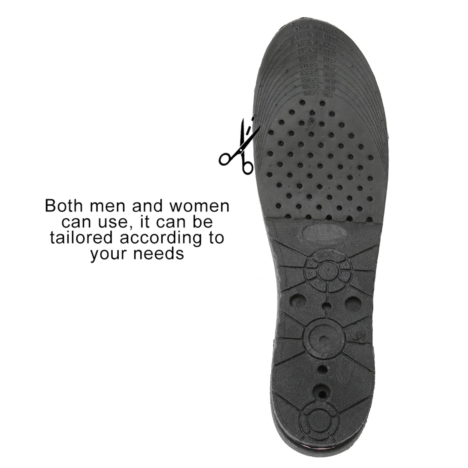 Four Layers Adjustable Height Increase Insoles, Shoe Lifts Insoles for ...