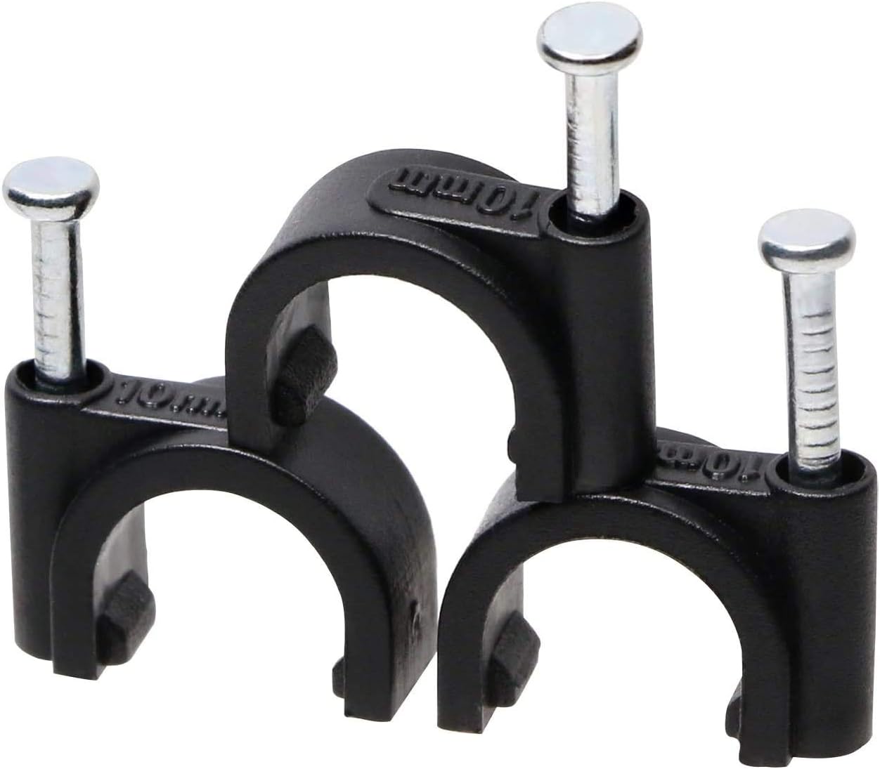 Round Cable Clips, 100Pcs Steel Nails Tacks Holder for Organizing ...