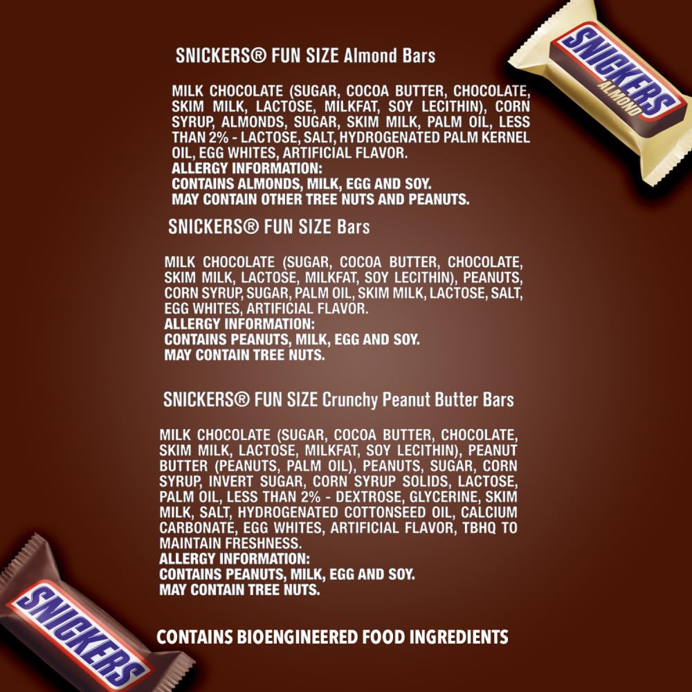 Snapklik.com : SNICKERS Original, Peanut Butter & Almond Bulk Variety ...
