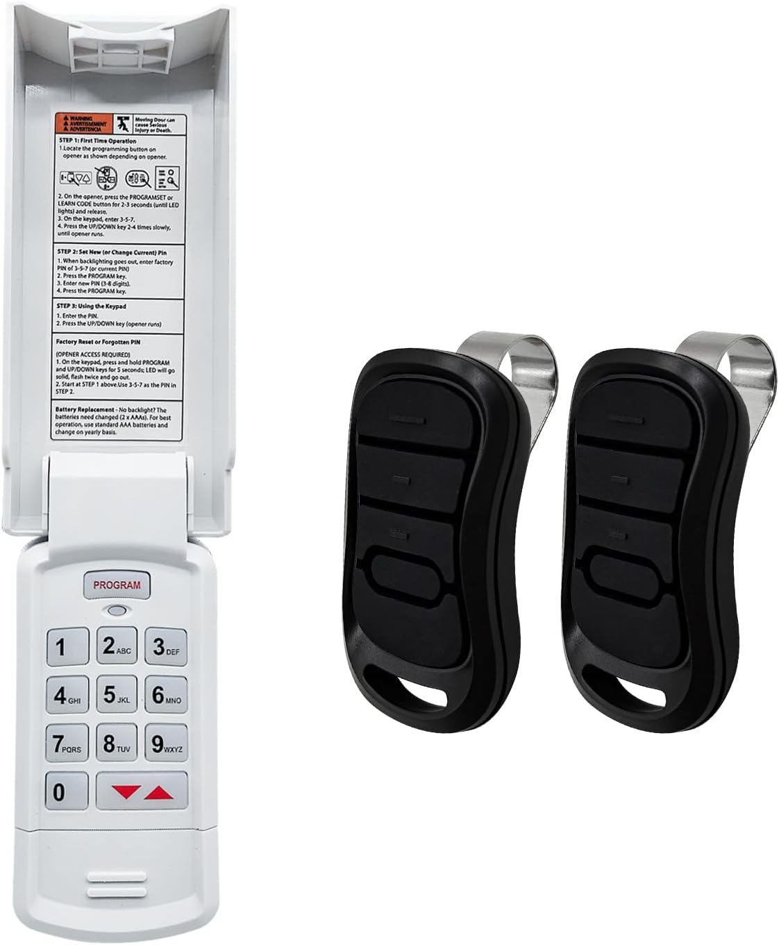 Amazon.com: for Genie Garage Door Opener Keypad GK-R, 2Pack G3T-R 3 ...