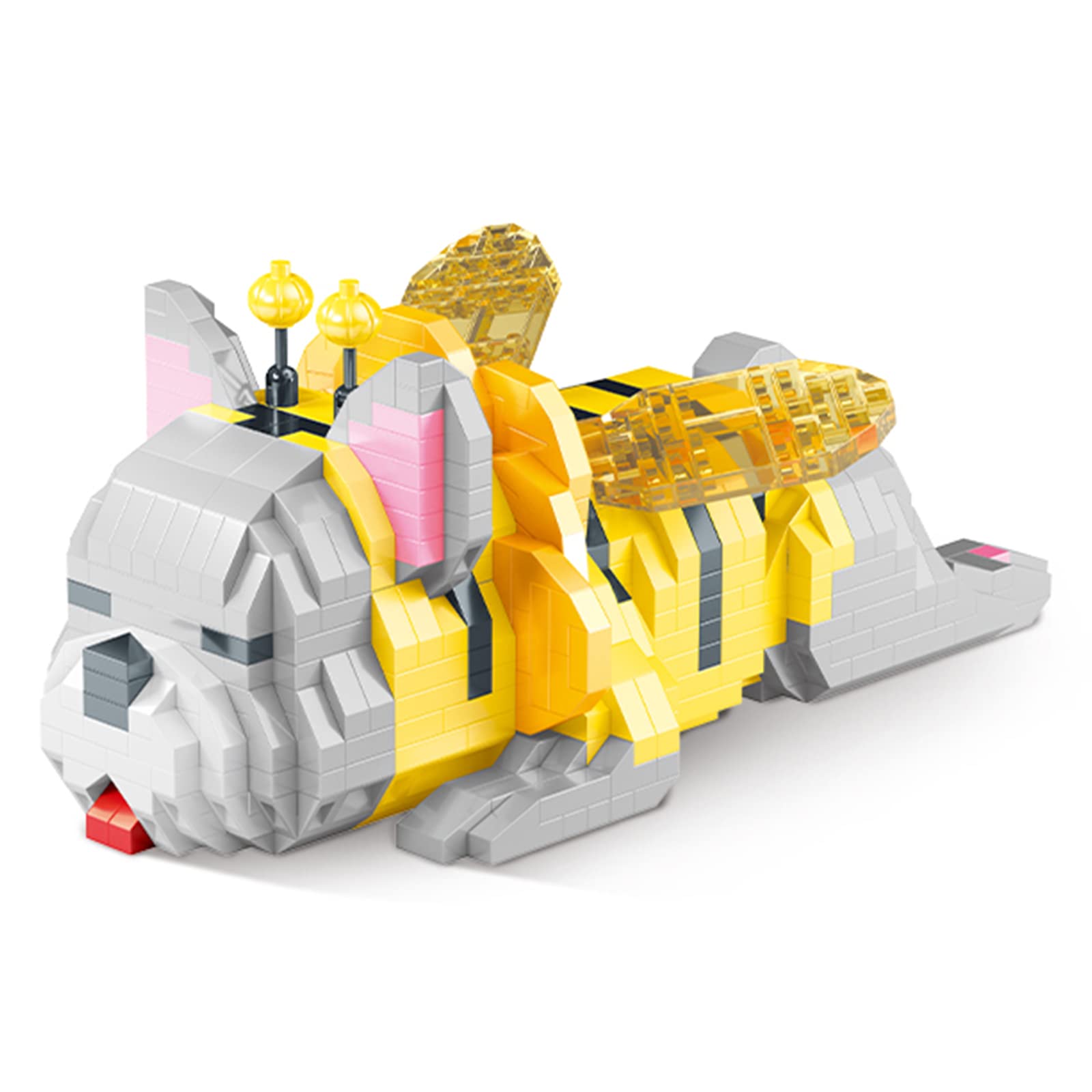 Amazon.com: Myweyde Bulldog Building Blocks, Cute Animal Series Micro ...