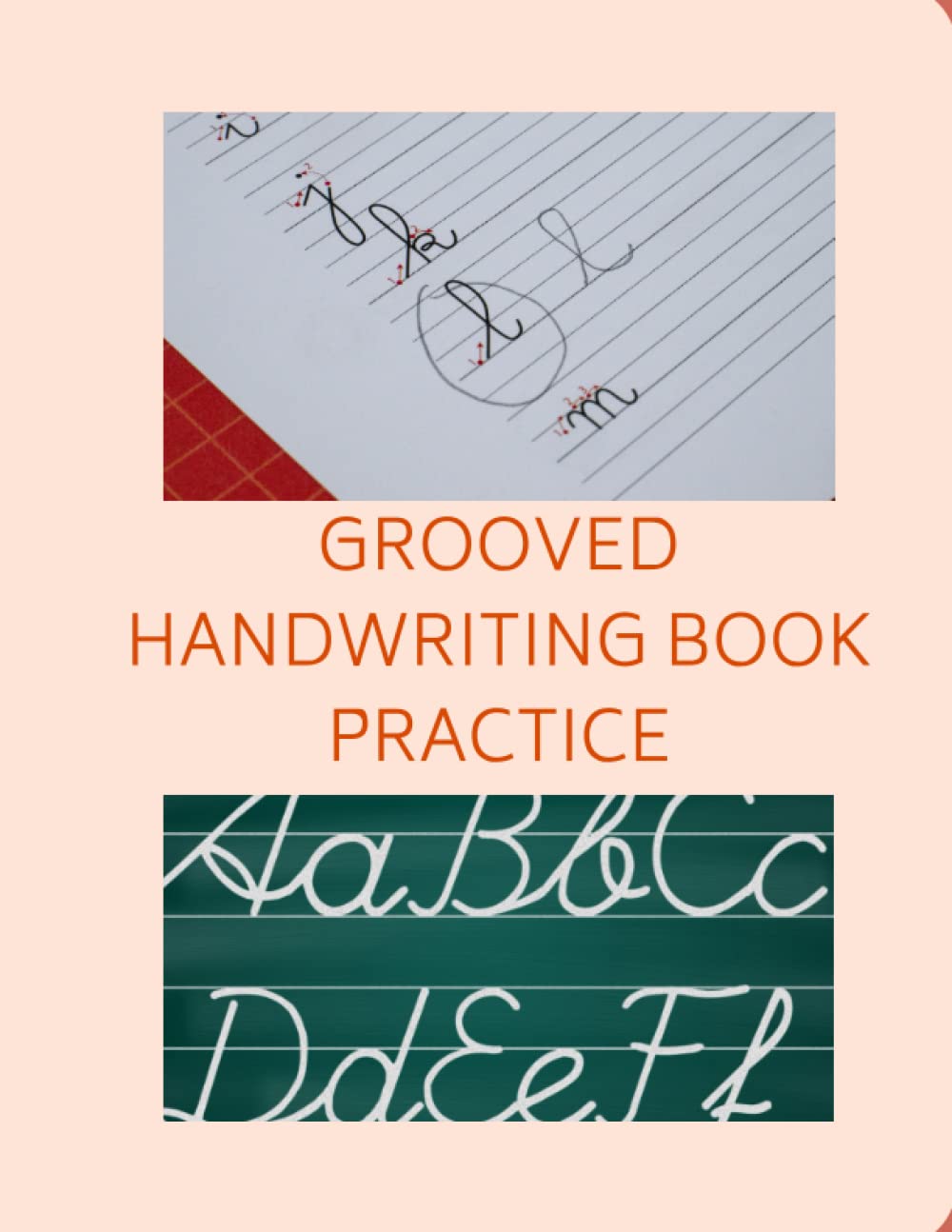 Grooved handwriting book Practice: Mastering Grooved Cursive ...
