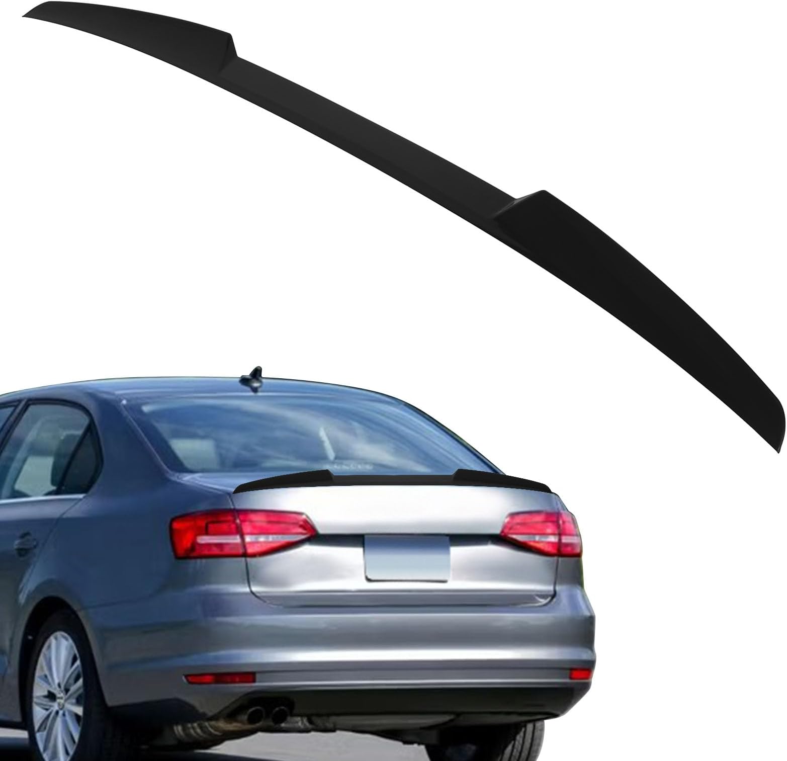 Amazon.com: HYPERSPEED W-Power Rear Trunk Spoiler Wing Lip kit Rear Lip ...