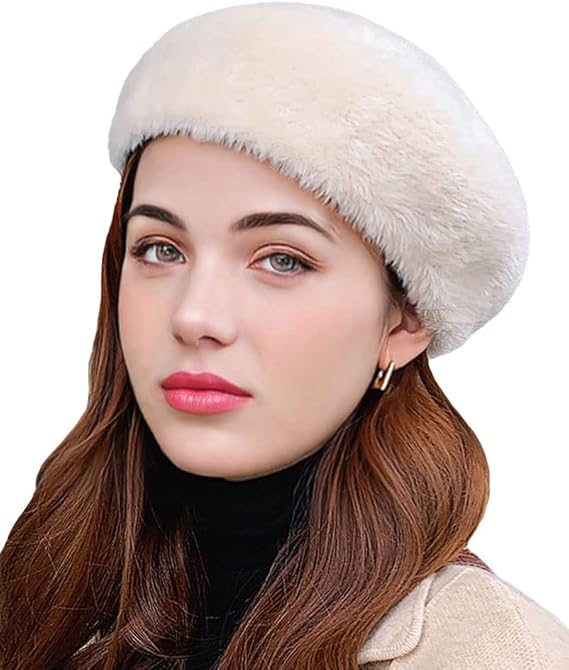 NLAND Cappello Francese Donna Basco Invernale da Pittore Capello Donna ...