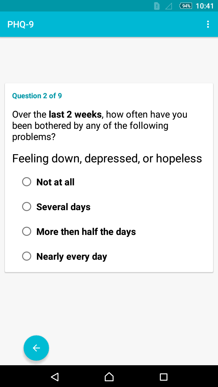 PHQ-9 Depression module - App on Amazon Appstore