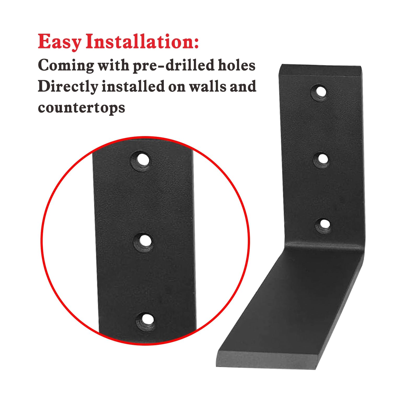 JOYOKYOPK 6â€?x8â€? Granite Countertop Support Brackets Corbel Lot L ...