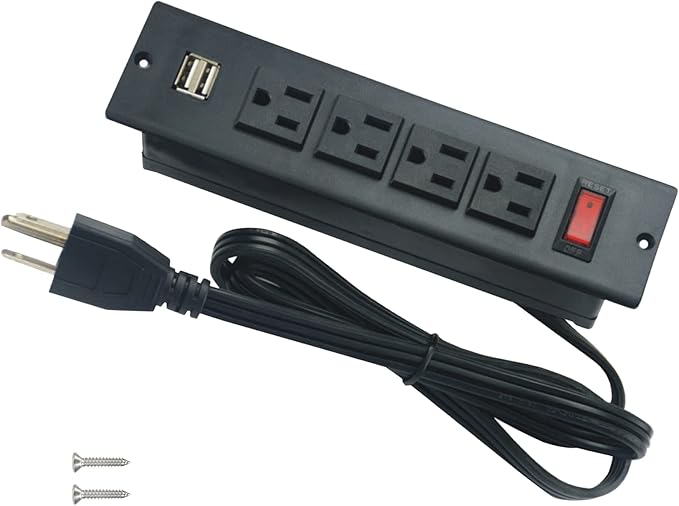 Amazon.com: Recessed Power Strip Socket with USB,Conference Flush Mount ...