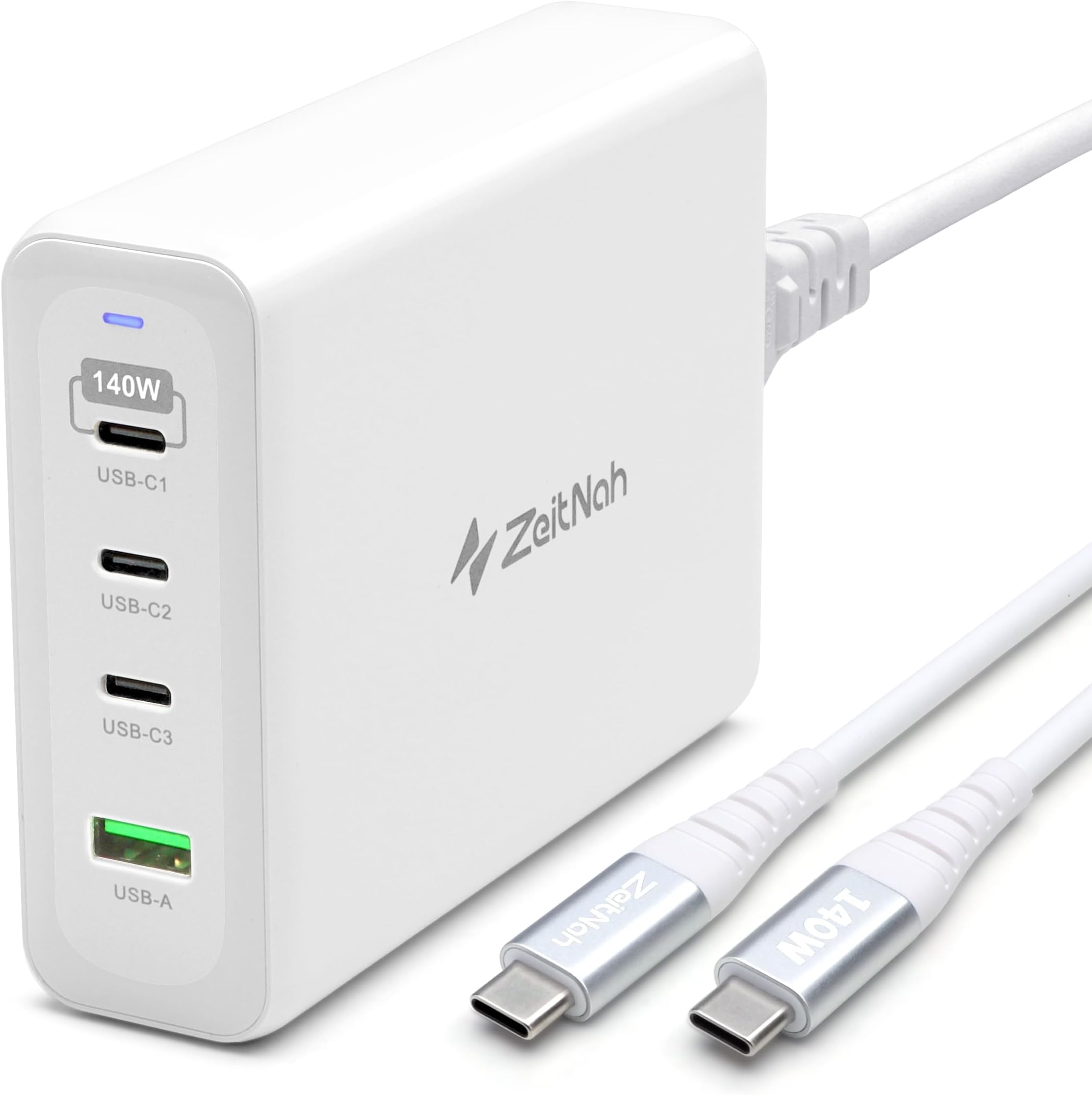 Amazon.com: ZeitNah 240W USB C Charger, GaN 4-Port Fast Charger(140W ...