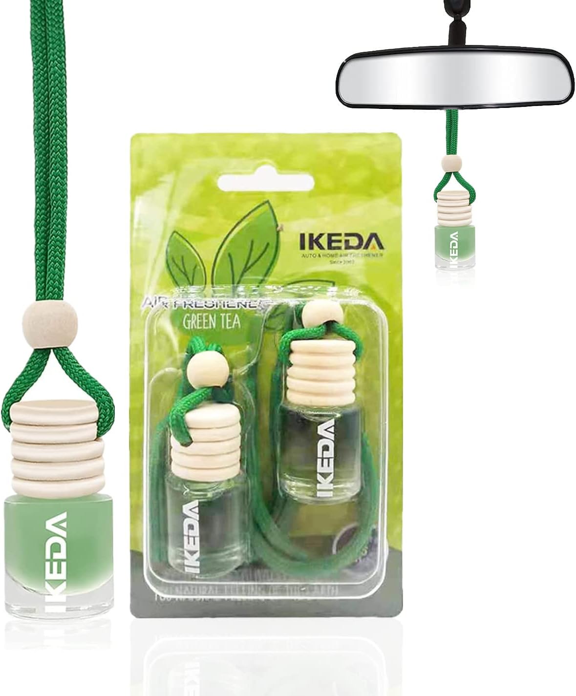 Ikeda scents Car Air Fresheners | Green Tea Scent Automotive Hanging ...