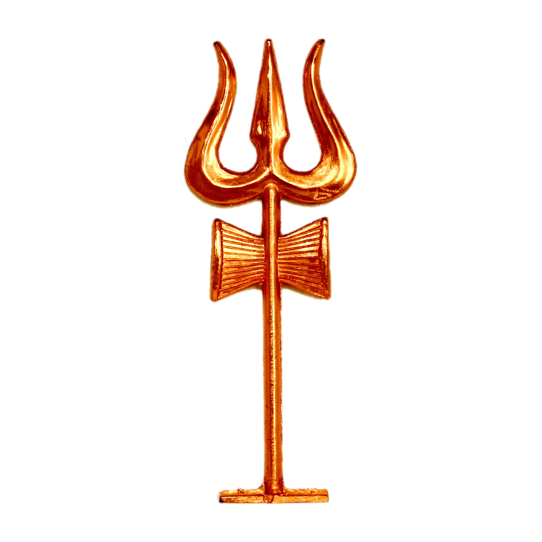 Buy Yogic Mantra Shiv Trishul Trident Damru Yantra (4 Inch Size Copper ...